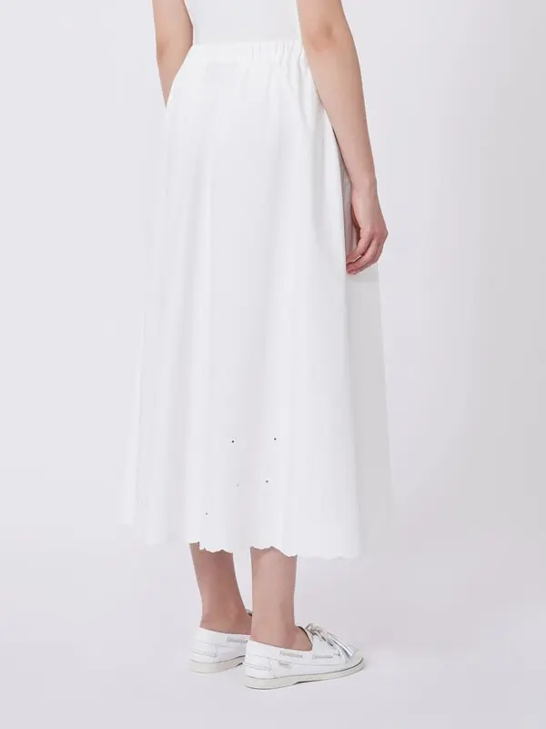 Max Mara Midi Skirt With Embroidery