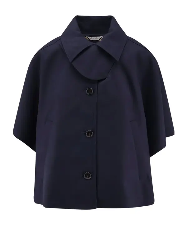 Max Mara Paggio Cape Coat - Black
