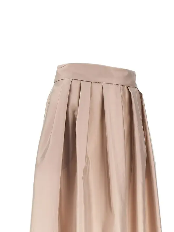 Max Mara Pleated Midi Skirt - Nude