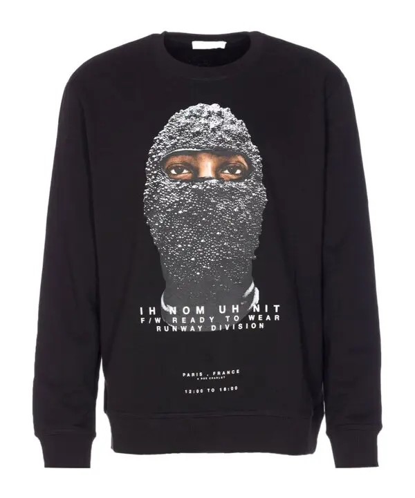 IH NOM UH NIT Printed Crewneck Sweatshirt - Black