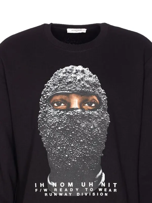 IH NOM UH NIT Printed Crewneck Sweatshirt - Black
