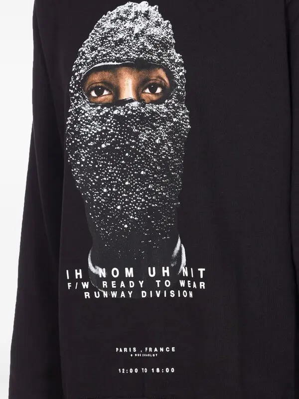 IH NOM UH NIT Printed Crewneck Sweatshirt - Black