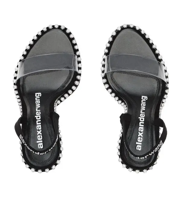 Alexander Wang Nova Embellished Stiletto Sandals