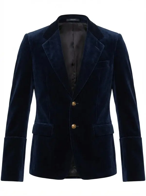 Gucci Velvet Blazer - Blue