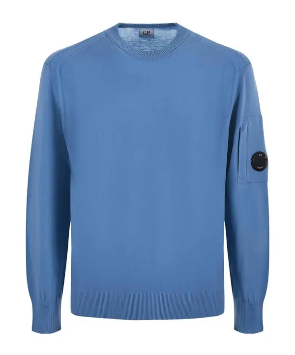C.P. COMPANY Lens Detail Knitwear - Blue
