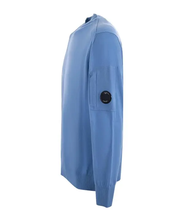 C.P. COMPANY Lens Detail Knitwear - Blue