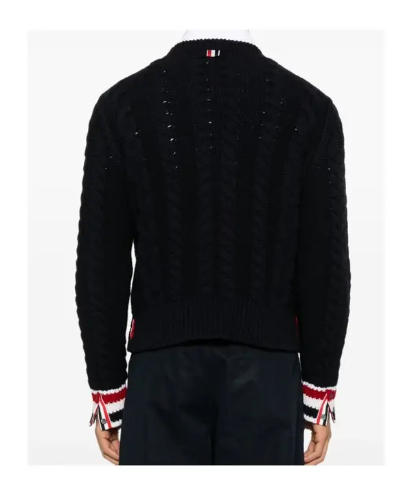 Thom Browne Aran Cable Stitch Pullover