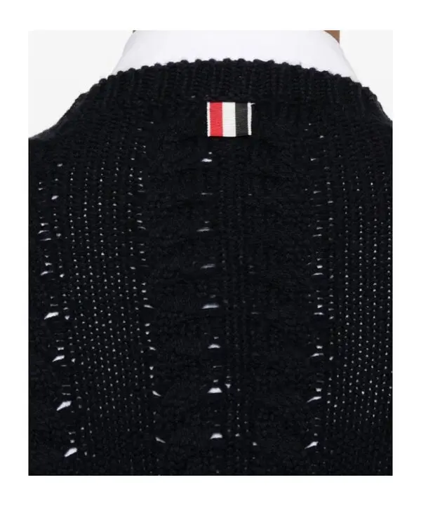 Thom Browne Aran Cable Stitch Pullover