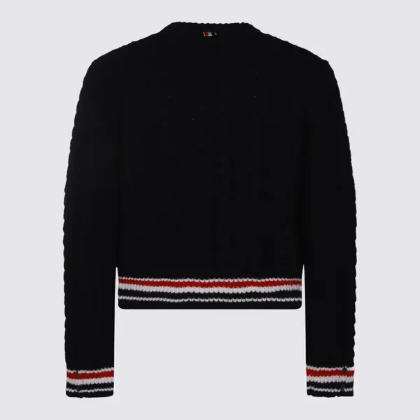 Thom Browne Aran Cable Stitch Pullover - Navy Blue