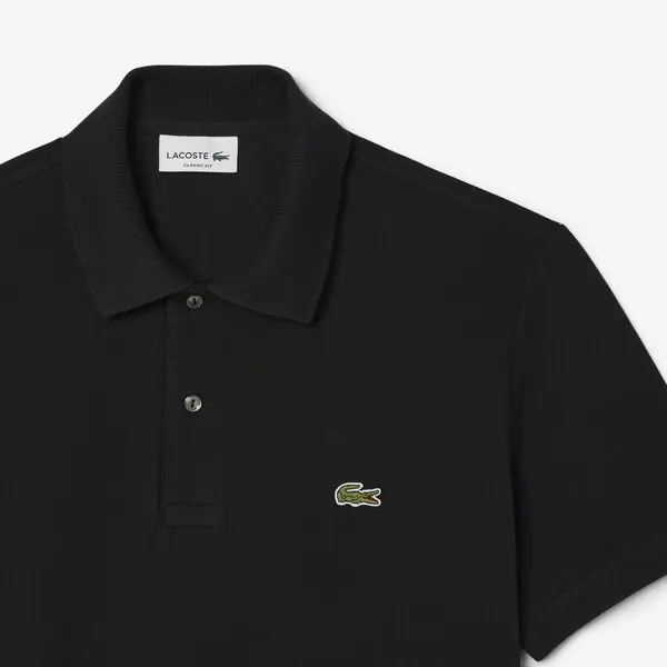 Lacoste Classic Fit L.12.12 Light Piqué Polo Shirt - Black