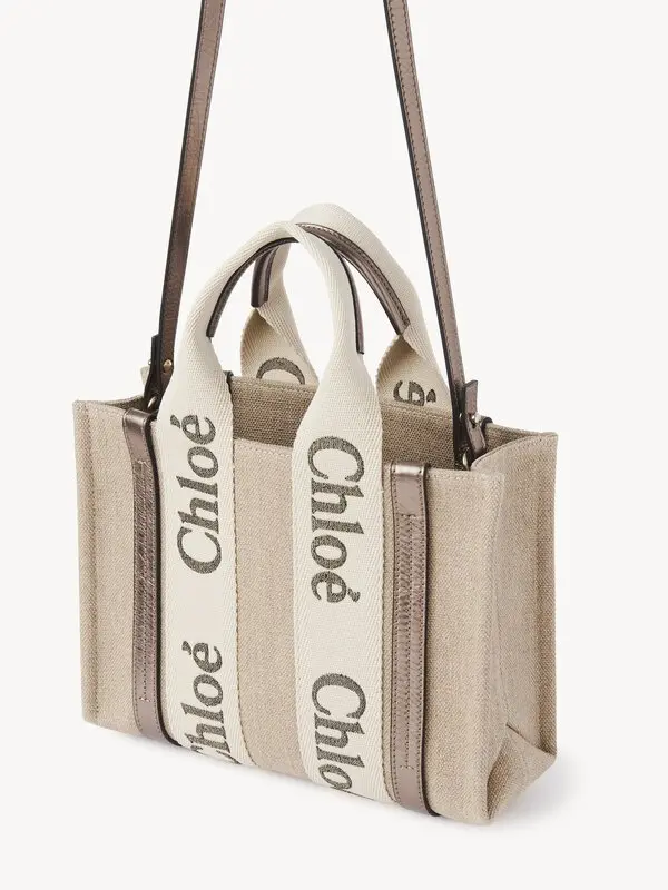 Chloé Woody Tote Bag - Bright Gray