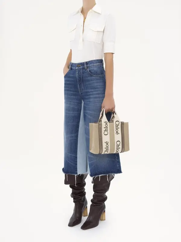 Chloé Woody Tote Bag - Bright Gray