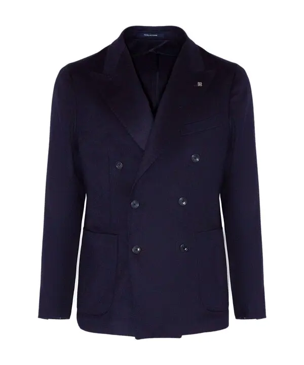 Tagliatore Felted-finish Double-breasted Blazer - Black