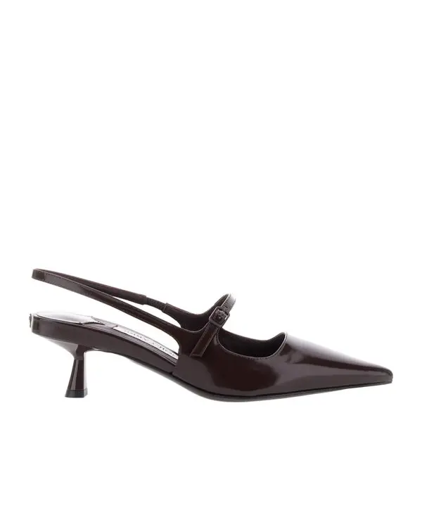 JIMMY CHOO 45mm Didi Slingback Pointed-toe Pumps - Black
