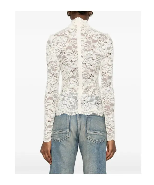 Rabanne Lace Mock-neck Top - Multicolor