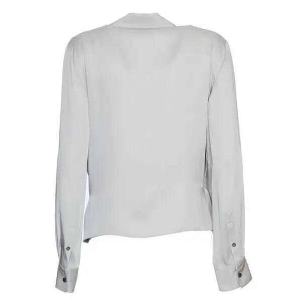Theory V-neck Draped Blouse