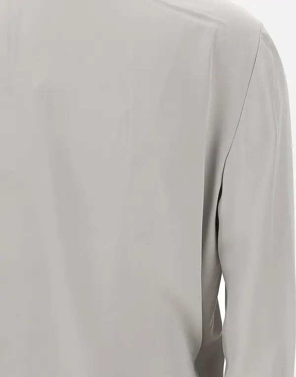 Theory V-neck Draped Blouse