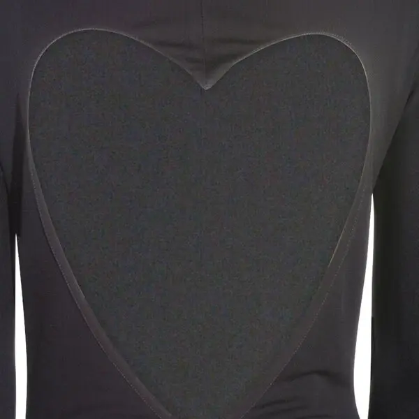 Alaïa Fluid Jersey Heart Cut-out Maxi Dress - Black