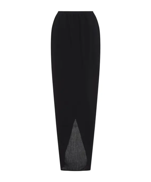 Rick Owens Slit Detailed Pencil Skirt - Black