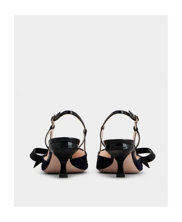 ROGER VIVIER Virgule Bow Slingback Pumps