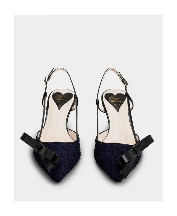 ROGER VIVIER Virgule Bow Slingback Pumps