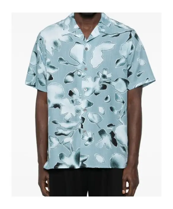 Paul Smith Pattern-printed Short-sleeved Shirt - Blue