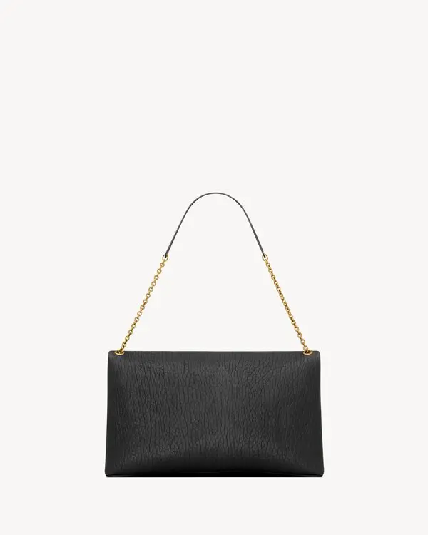 Saint Laurent Cassandre Large Envelope Pouch - Black