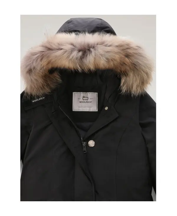 Woolrich Arctic Parka With Raccoon Trim - Black
