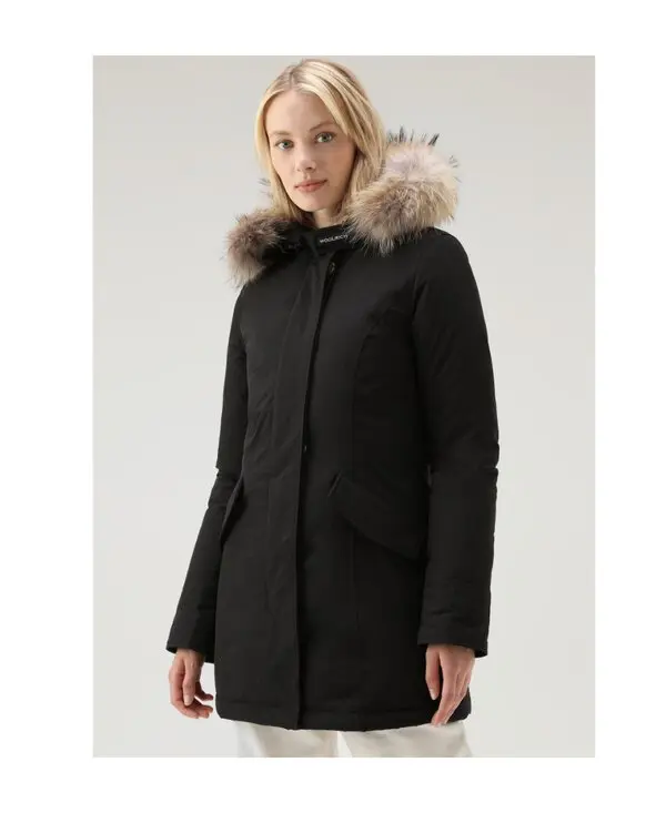 Woolrich Arctic Parka With Raccoon Trim - Black