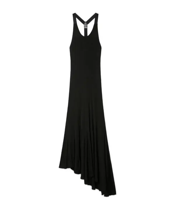 Off-White Asymmetrical Hem Dress - Black