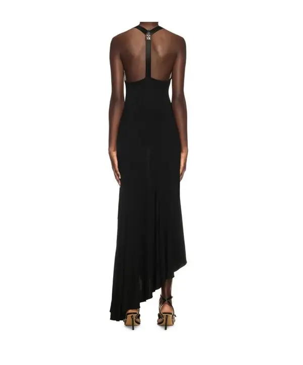 Off-White Asymmetrical Hem Dress - Black