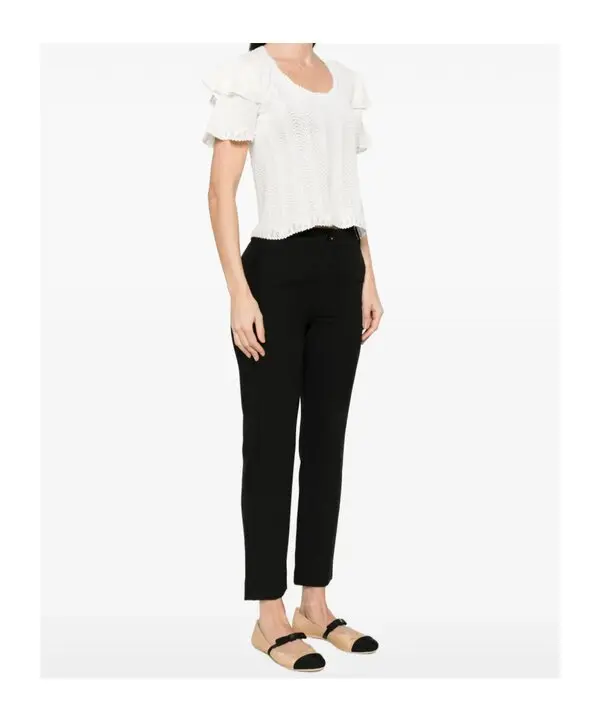 TWINSET Fitted Ruffled Jumper