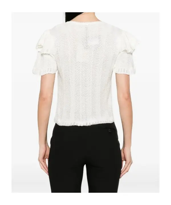 TWINSET Fitted Ruffled Jumper
