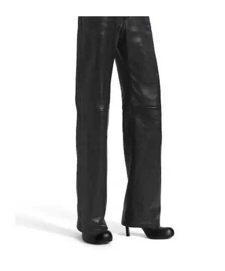 Balenciaga Round Toe Zip Up Heeled Boots