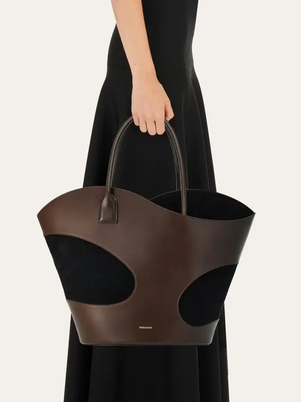 FERRAGAMO Cut-out Tote Bag
