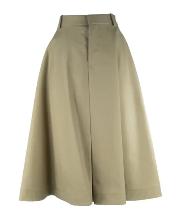 Bottega Veneta Twill A-line Skirt