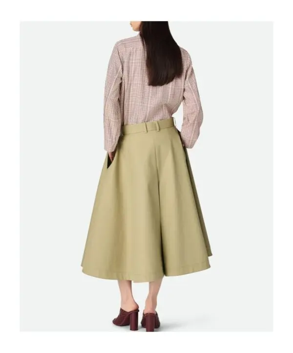 Bottega Veneta Twill A-line Skirt