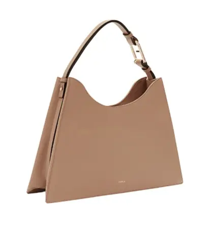 Furla Logo Shoulder Bag - Brown