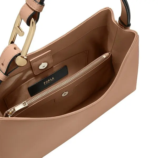 Furla Logo Shoulder Bag - Brown
