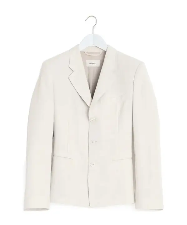 LEMAIRE Single-breasted Tailored Blazer - Light Powder