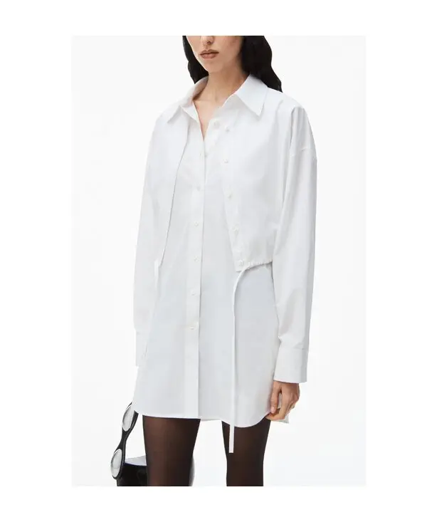 Alexander Wang Layered Mini Shirtdress
