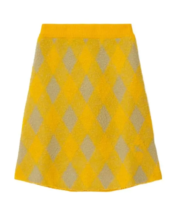 Burberry Check Patterned A-line Skirt