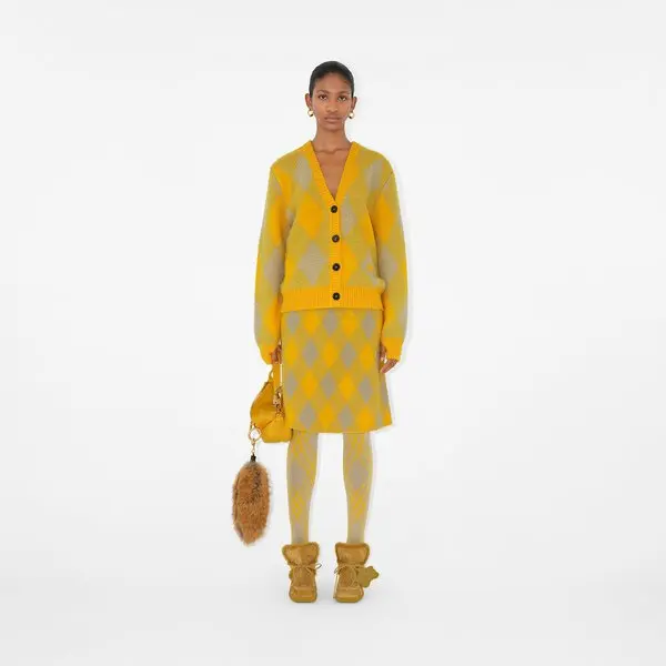 Burberry Check Patterned A-line Skirt
