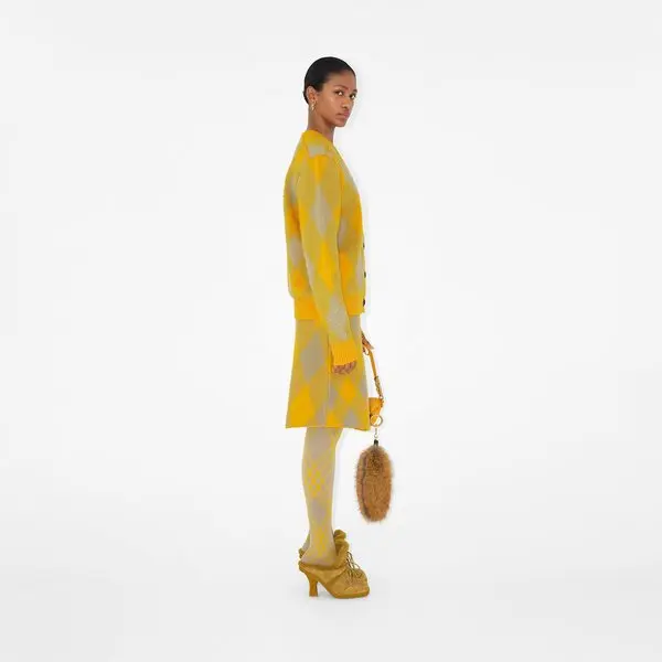 Burberry Check Patterned A-line Skirt