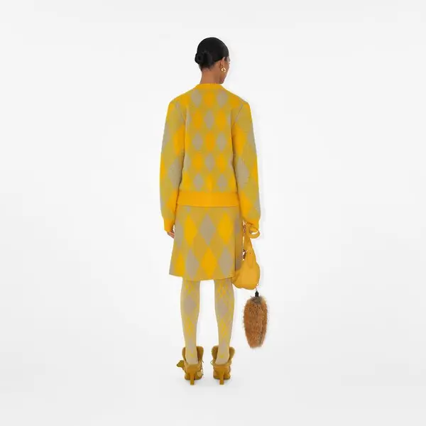 Burberry Check Patterned A-line Skirt