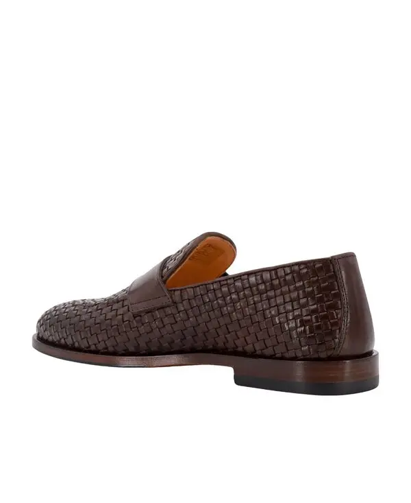 Brunello Cucinelli Interwoven Design Slip-on Loafers - Black
