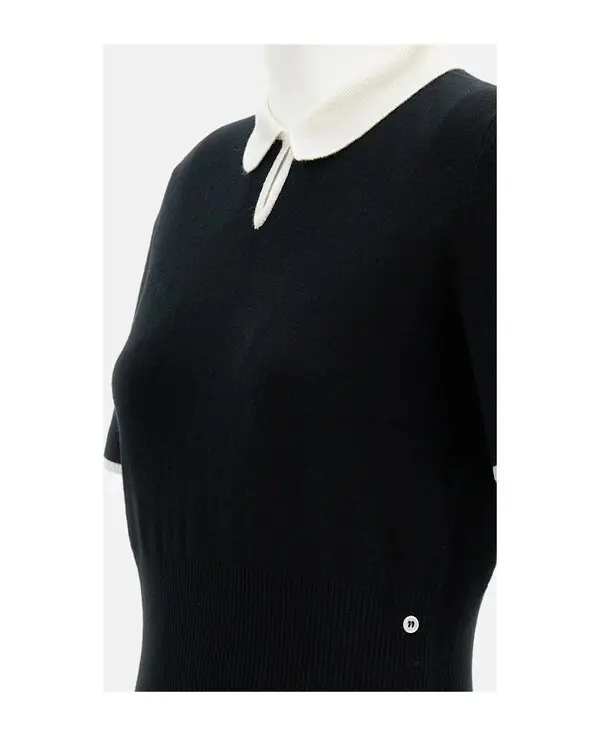Thom Browne Keyhole Cashmere Polo Shirt