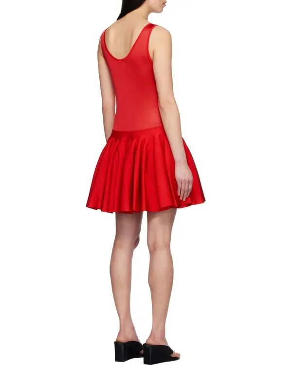 Alaïa Knitted Godet Mini Dress
