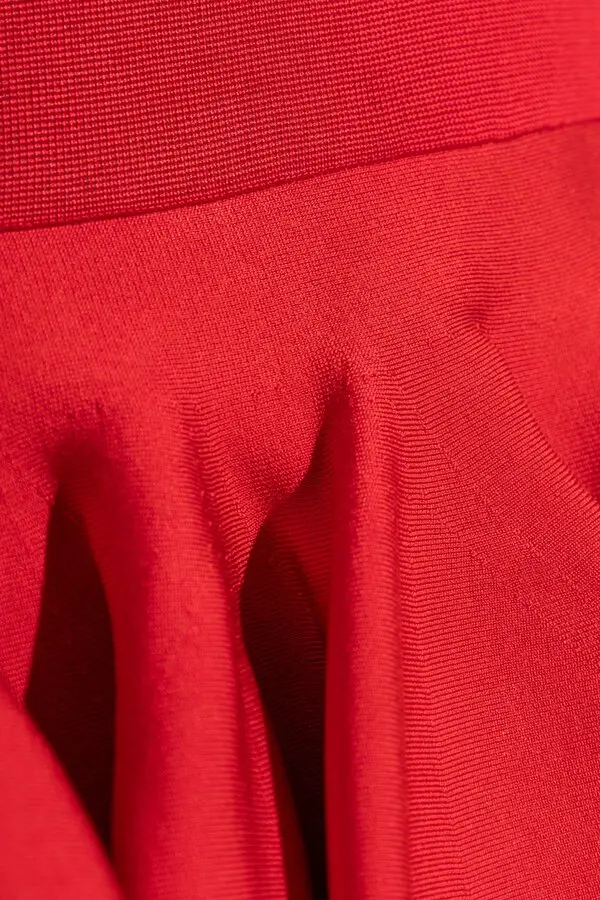 Alaïa Knitted Godet Mini Dress