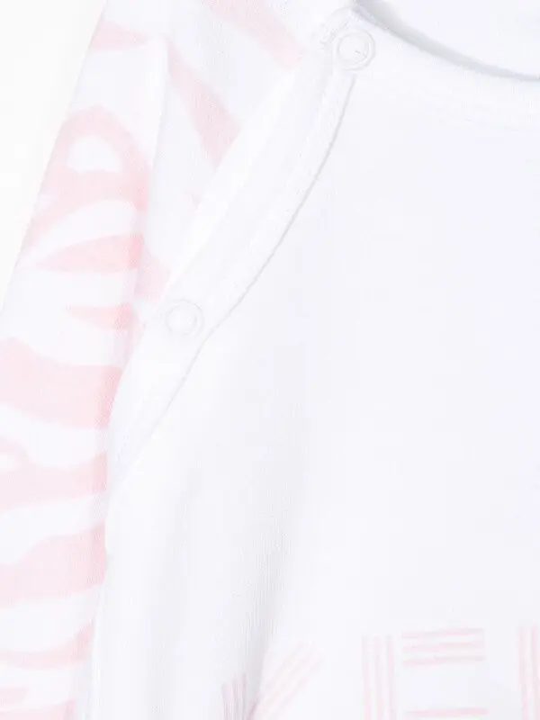 Kenzo Tiger Print Baby Jumpsuit And Hat Set